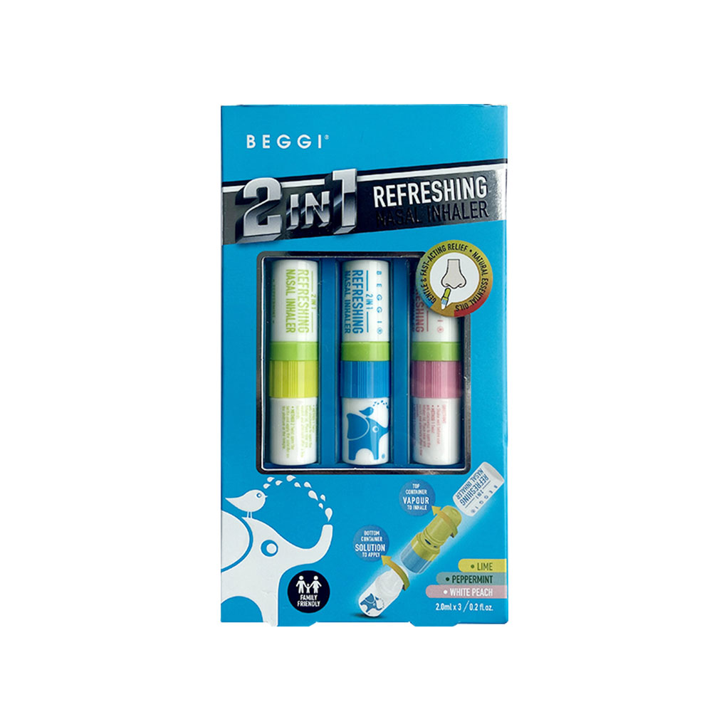2IN1 Refreshing Nasal Inhaler 3.5g – BEGGI PHARMACEUTICALS LTD